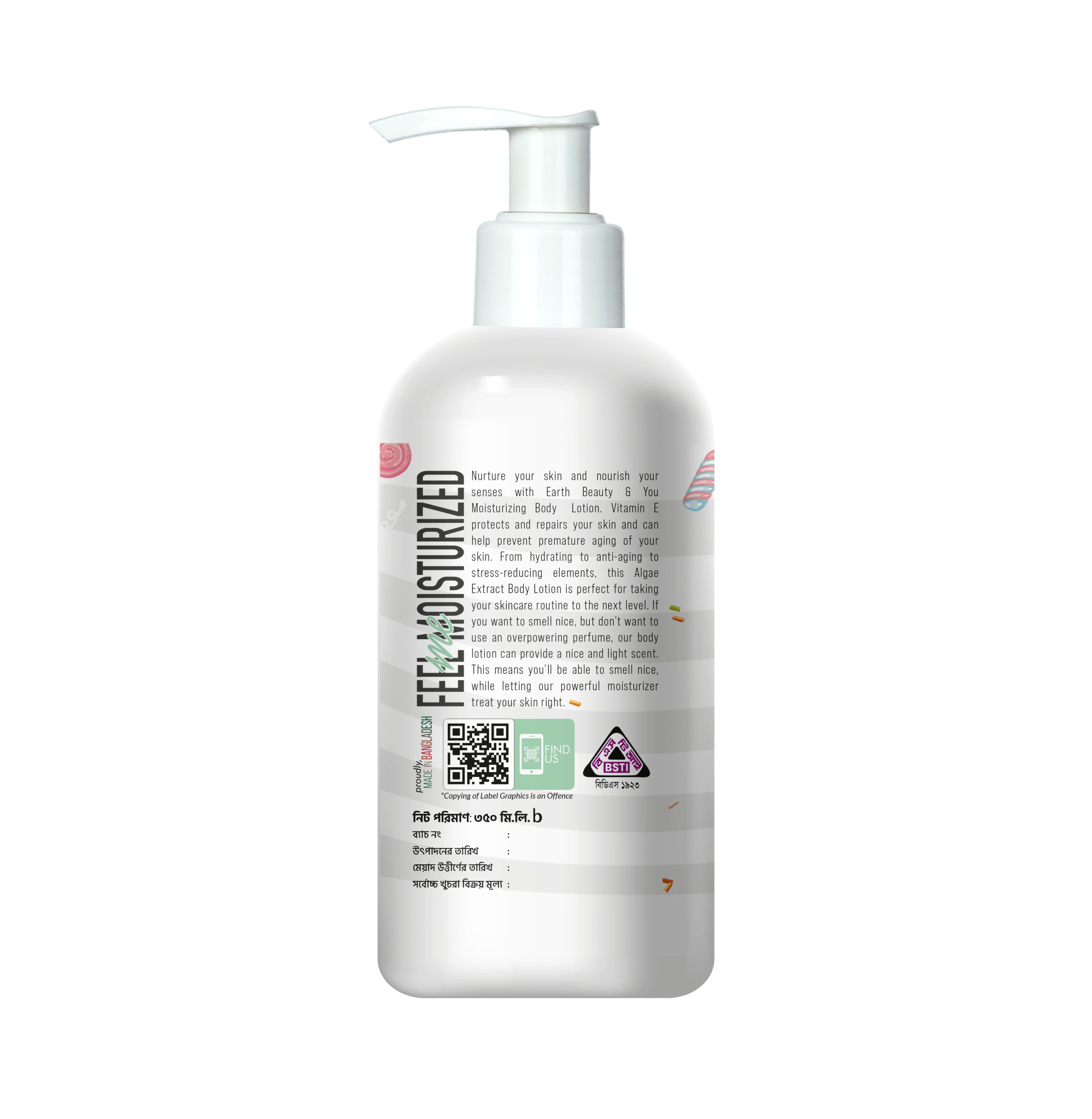 Earth Beauty & You Vitamin E Moisturizing Body Lotion - LUVIT Bangladesh